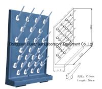 China PP Pegboard Laboratory Fittings Removable Lockable Plastic Dripping Rack for sale