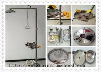 China Floor Mounted Combination Laboratory Fittings Portable Safety Shower And Eyewash Station for sale