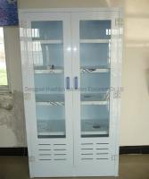 China Moistureproof Acid Storage Cupboard , steel Lab Storage Cabinet With Glass Doors for sale