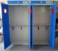 China Full Steel Laboratory Storage Cabinets , Blue Gas Cylinder Safety Cabinets for sale
