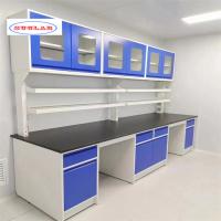 China Customized Made Hospital Full Steel Lab Island Bench with Export Plywood Packaging for sale