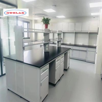 China Number of Compartments Lab Workbench with As Drawing Number of Rails for sale
