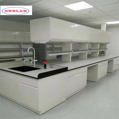 China Color Wooden  or  Steel Chemistry Lab Bench with Number of Handles As Drawing for sale