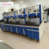 China Stainless Steel Chemistry Lab Bench with Number of Compartments As Drawing for sale