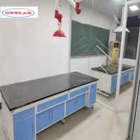 China Stainless Steel Chemistry Lab Bench with Number of Compartments As Drawing for sale