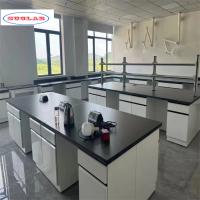 China Stainless Steel Chemistry Lab Bench with Number of Compartments As Drawing for sale