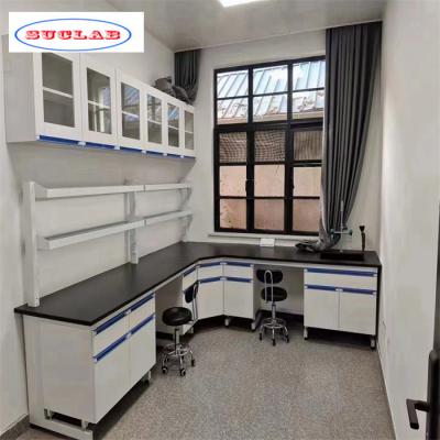 China Wood lab workbenches in white color suitable for various applications for sale