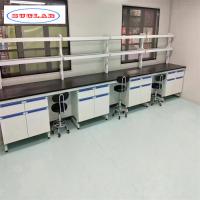 China Spacious Chemistry Lab Workbenches with Locks As Drawing for Organization for sale