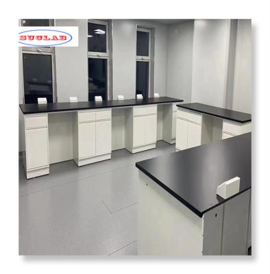 China Steel Chemistry Lab Workbench with As Drawing Number of Drawers for sale