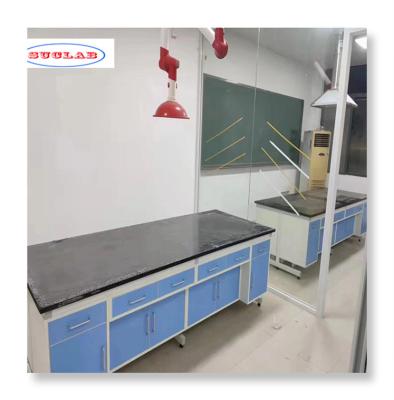 China Multifunctional and Blue Chemistry lLaboratory Furnitures Lab Bench with High Safety for sale