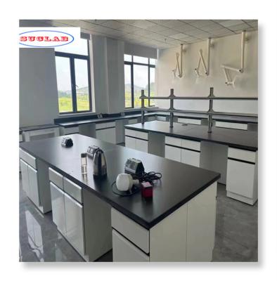 China Smooth Surface Chemistry Lab Bench - Blue with High Environmental Friendliness for sale