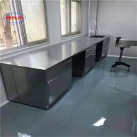 China Customized Made Polished Lab Furniture Laboratory Bench  with Design and Customizable Number of Drawers for Laboratories for sale