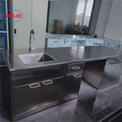 China Laboratory Stainless Steel Lab Bench - Cabinet - Load Capacity 300kg for sale