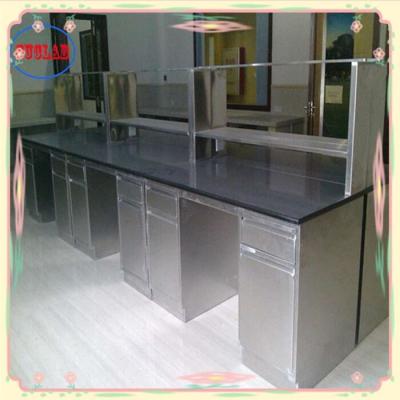 China As Drawing Number of Shelves Stainless Steel Lab Bench with Integral Structure for sale