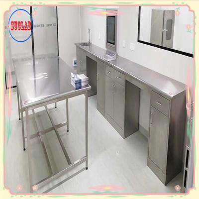 China Modern Style Stainless Steel Lab Bench with As Drawing Number of Drawers Available for sale