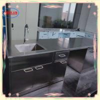 China Stainless Steel Lab Bench with As Drawing Number of Shelves and Integral Structure for sale