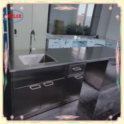 China Stainless Steel Lab Bench with As Drawing Number of Shelves and Integral Structure for sale