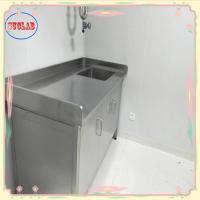 China Polished Stainless Steel Lab Bench With Drawing Cabinets 1500*750*900MM for sale