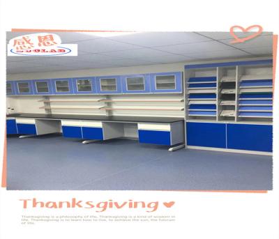 China Durable Lab Wall Benches With Customizable Options And Powder Coating for sale