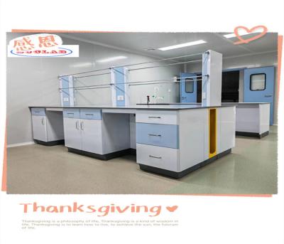China Custmized Lab Island Bench Export Plywood Package For Lab Furnitures Modular Structure for sale