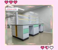 China Heat & Chemical Resistant White Chemistry Lab Bench laboratory tables For School & Hospital for sale