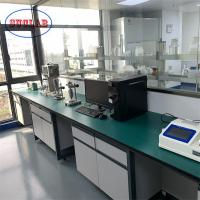 China Phenolic Resin Counter Tops Chemistry Lab Bench Laboratory Island Bench With Ceramic Valve Core Faucet for sale
