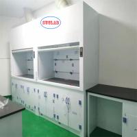 China Horizontal Structure Chemical Fume Hood Laboratory Fume Cupboard With Scrubber - Efficient LED Lighting for sale