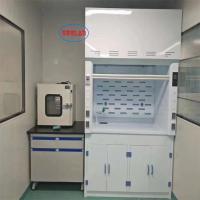 China Installation Type Wall Mounted Chemical Fume Hood PP Fume Cupboard with Scrubber Customization for sale
