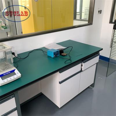 China Professional Installation Chemistry Laboratory Furniture Lab Workstation With Drawers  Smooth Surface for sale