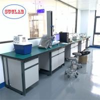 China Wood Constructed Chemistry Lab Workbench Laboratory Bench For Heavy Duty for sale