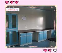 China Adjustable Glass Shelf Lab Workbenches With Multi Functional Socket for sale