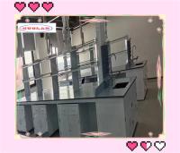 China Full Steel Chemistry Lab Benches with Full Steel Construction and Ceramic Sink for sale