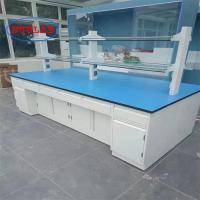 China Customized Lab Workbenches with Shelves for Rectangular Design and Multi-Functional Socket for sale