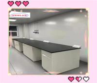 China Cold-rolled Steel Frame Chemistry Lab Furnitures with Glass Shelf for sale
