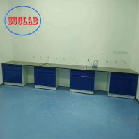 China Custom Chemistry Lab Bench - Adjustable Glass Shelf and Insertion Aluminum Alloy Handle for sale