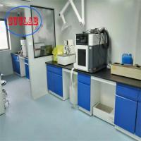 China Multi Functional Chemistry Lab Bench Modular Lab Furnitures  With Safeguard Cover for sale