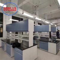 China Wooden Steel Laboratory Bench Customizable Dimensions L*1500/750 W *800 /850mm H for sale