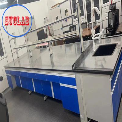 China Fireproof Chemistry Lab Workbench Adjustable Shelves Laboratory Bench for sale