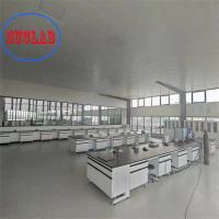 China Adjustable Foot lab bench furniture DTC105 DEG Hinges Chemical Resistant Safety for sale