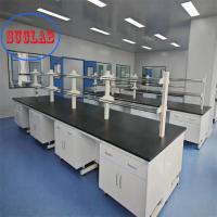China Floor Mounted Chemistry Lab Workbench Anti static Safety  Lab Workstation for sale