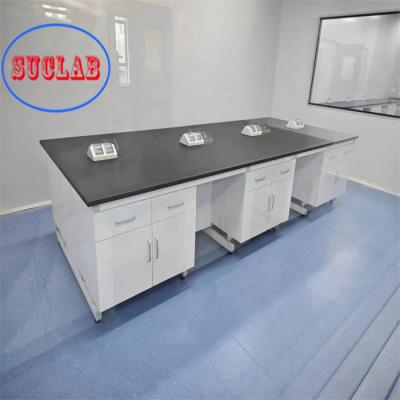 China Fireproof Laboratory Tables With Chemical Resistant Laminate Phenolic Resin Work Surface DTC105 DEG Hinges for sale