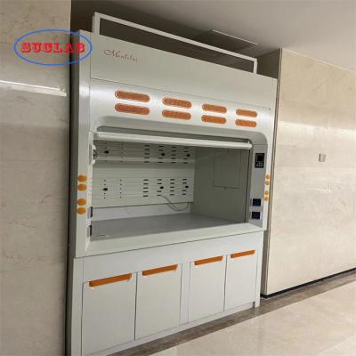 China Anti Corrosion Laboratory Fume Cupboard With Wet Scrurruber Manual Control System 100 fpm for sale