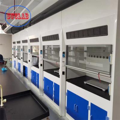 China 1200m3/h Exhaust Volume Laboarotory Fume Chamber With Horizontal Airflow for sale