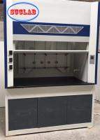 China Vertical Lab Ventilation Hood With 1000-1200m3/H Air Volume And 10 Exhaust Connection for sale