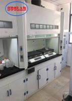 China Vertical Lab Ventilation Hood With 1000-1200m3/H Air Volume And 10 Exhaust Connection for sale