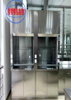 China Horizontal/Vertical Air Flow Laboratory Ducted Fume Hood Lab Ventilation Cupboard System for All Laboratory for sale