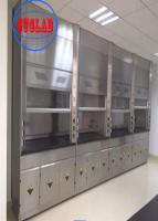 China White Ducted Fume Hood Laboratory Fume Cupboard Price with  Digital Control Panel for sale