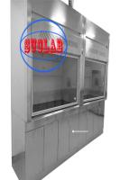 China Manual Control Method Ducted Lab Fume Hood  Easy to Audible And Visual Alarms for sale