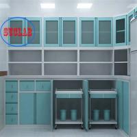 China Full Steel Hospital Clinic Furniture Treatment Cabinet Hinge 110 Degree L 3000*W 600*H 850-900mm for sale