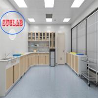 China Metal Type Full Steel Hospital Disposal Work Benches with Drawers Three Section Slider for sale